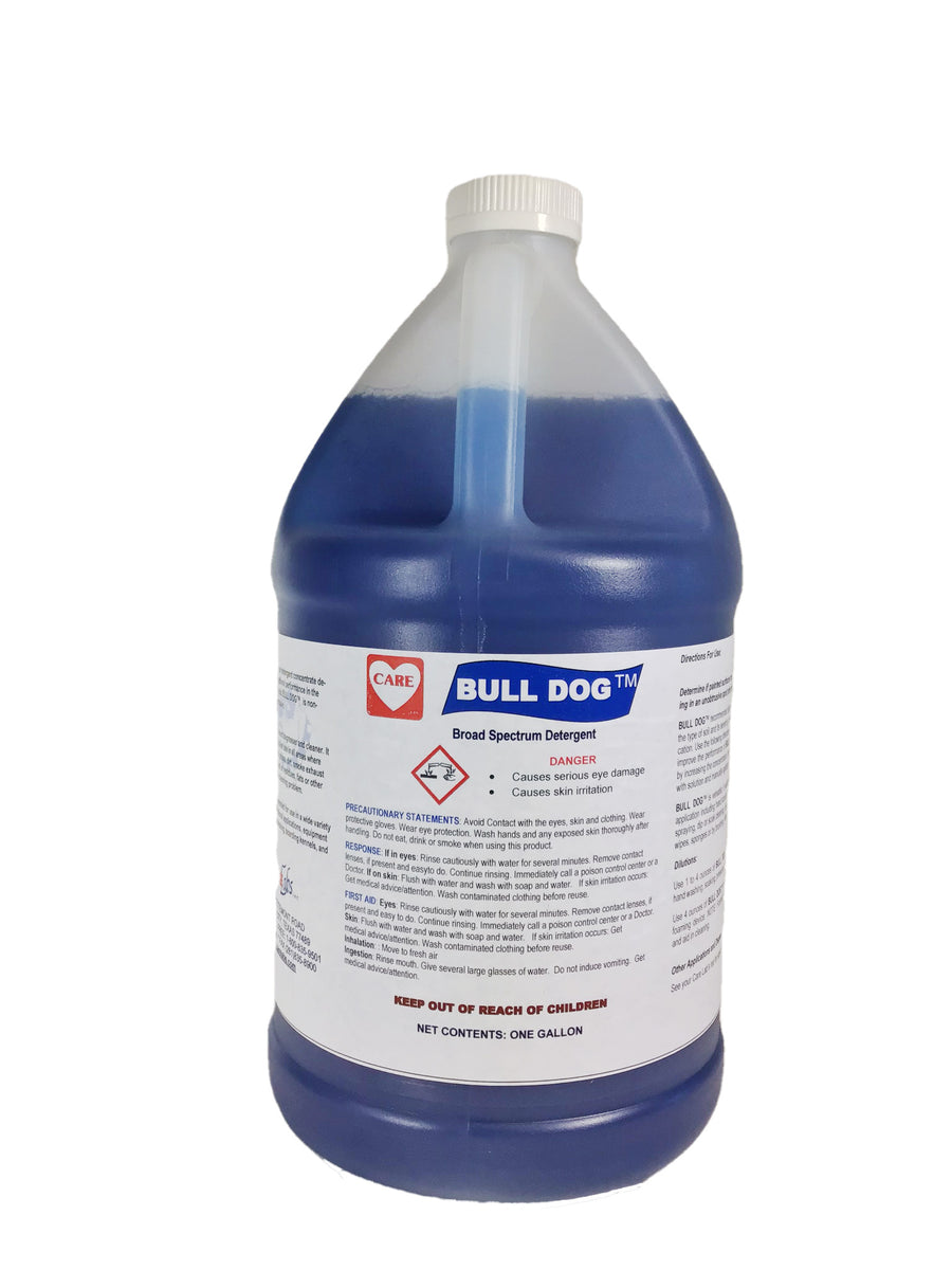 Bull Dog Degreaser / Heavy Duty Cleaner, 4-1 gallons/case – Care Labs, Inc.